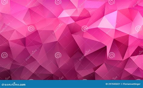 Abstract Background Of Triangular Patterns In Fuchsia Colors Low Poly
