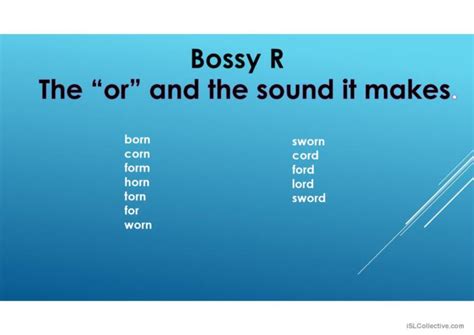 R Controlled Syllable English ESL Powerpoints