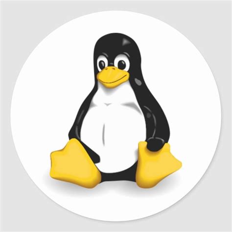 Linux Stickers 163 Results Zazzle Round Stickers Linux Stickers