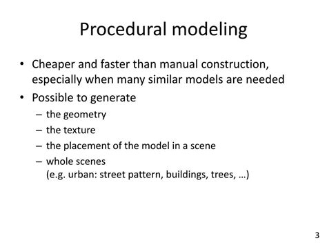 Ppt Procedural Modeling Powerpoint Presentation Free Download Id