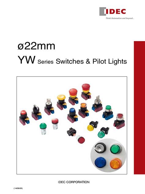 Push Button Catalog En Yw Pdf Switch Light Emitting Diode
