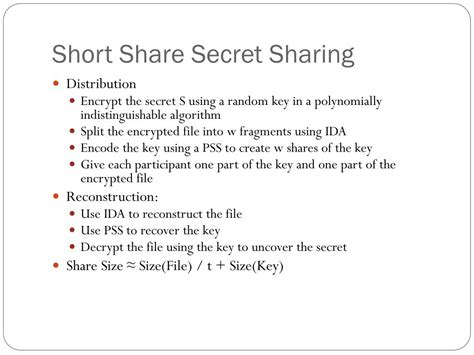 Ppt Secret Sharing Schemes Powerpoint Presentation Free Download