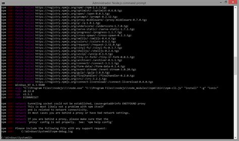 Nodejs Problemas Na Instalação Do Ionic Framework Stack Overflow