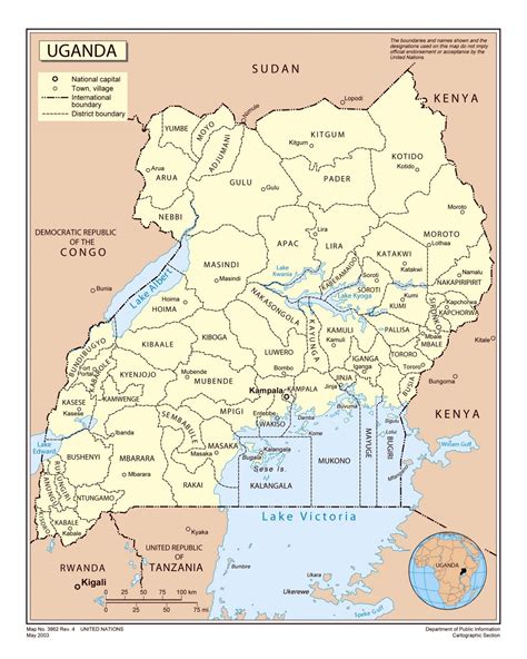 Detailed Political And Administrative Map Of Uganda U Vrogue Co