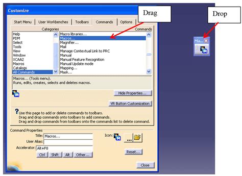 CATIA Tips Trick How To Customize Toolbar And Create New Icon IME