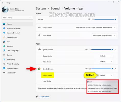 Change Default Sound Output Device In Windows 11 Windows 11 Forum