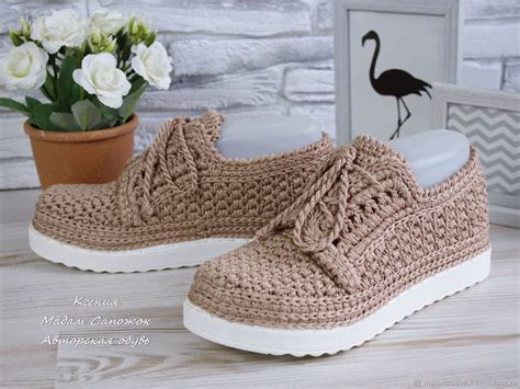 Кеды женские вязаные Креатив – заказать на Ярмарке Мастеров – MG28ARU ...
