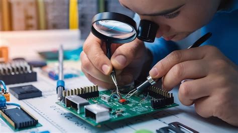 Premium Photo Arduino Control Broad Element Assembly By Human