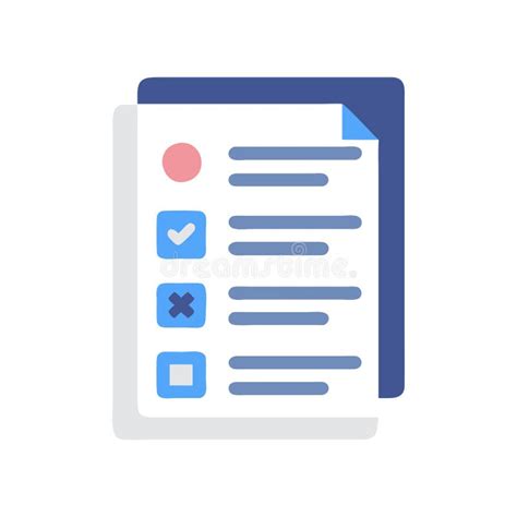 Icono Para Hojas De Prueba Y Evaluaciones Ilustración Del Vector Ilustración De Clase