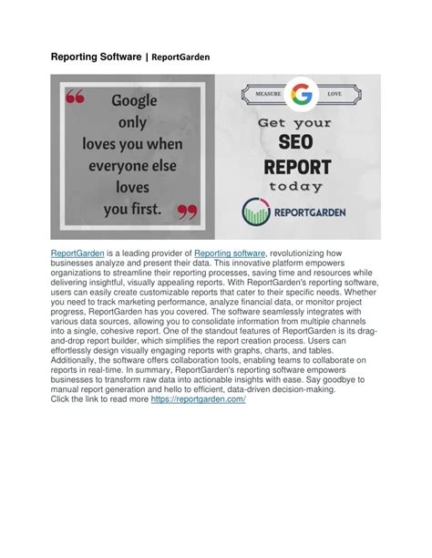 Ppt Reporting Software Reportgarden Powerpoint Presentation Free Download Id 12496321