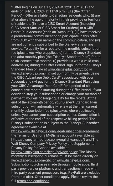 CIBC YMMV 6 Months Free Disney With CIBC DEBIT RedFlagDeals Com Forums