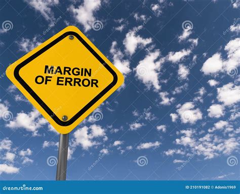 Margin Of Error Traffic Sign Stock Photo Image Of Keyboard Highcoloured 210191082