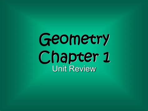 PPT Geometry Chapter 1 PowerPoint Presentation Free Download ID 4666478