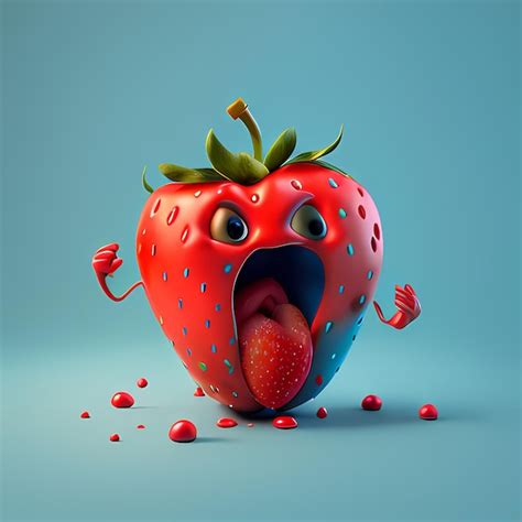 Premium Ai Image Tango Of Flavors A Photorealistic Apple And Strawberry Dance In Vibrant Colors 4k