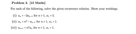 Solved Problem 2 15 Marks For Each Of The