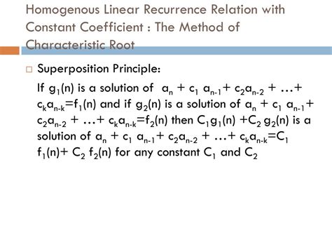 Ppt Chapter Two Recurrence Relation Powerpoint Presentation Free Download Id2401165