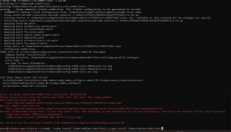 Libmariadb Build Failure Issue Microsoft Vcpkg Github