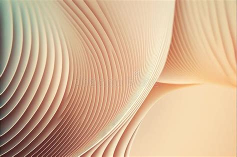 Abstract Art Of Overlapped Curve Line In Pastel Color Pattern Stock Illustration Illustration