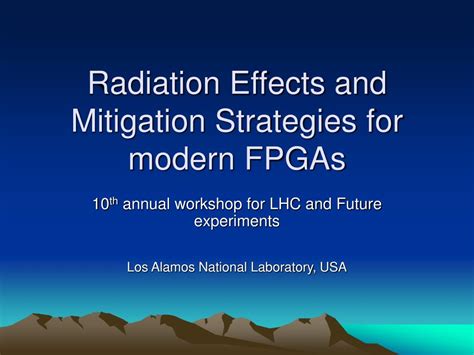 PPT Radiation Effects And Mitigation Strategies For Modern FPGAs PowerPoint Presentation ID