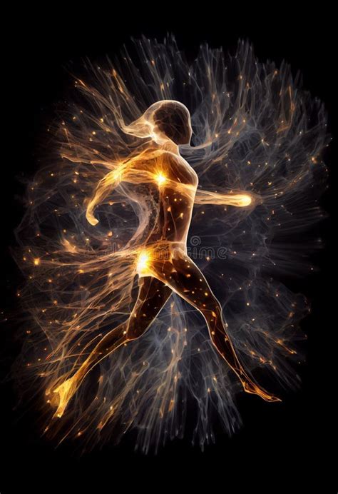 man runs faster than the speed of light ai generated stock
