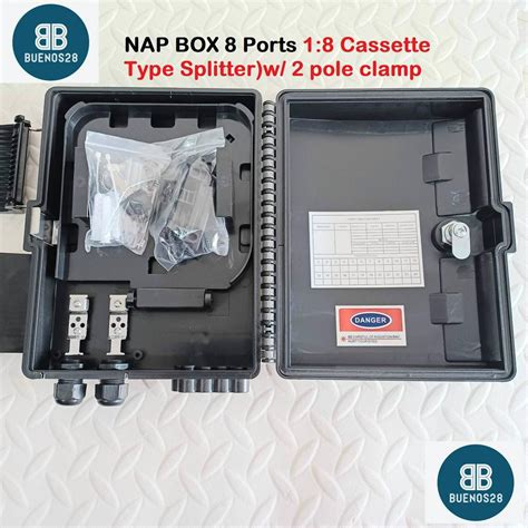 8 Port Napbox Cassette Type With Metal Strap Shopee Philippines