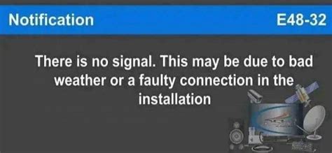 How To Fix Dstv Error E No Signal Due To Bad Weather One Touch Dstv Installers