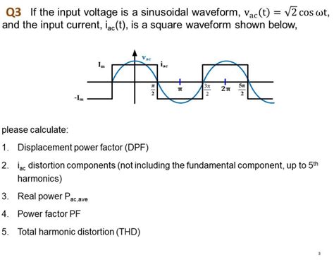 Solved Q3 If The Input Voltage Is A Sinusoidal Waveform Chegg Com