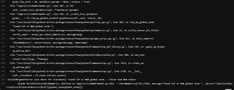 found inf or nan in globalnorm during training the model · issue 10 · timyadnyda variational