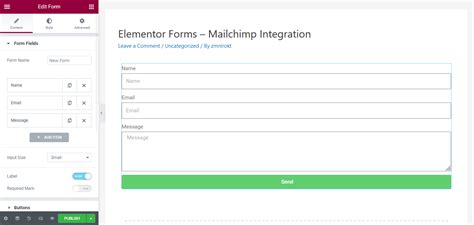 How To Connect Elementor Form To Mailchimp Just Few Minutes