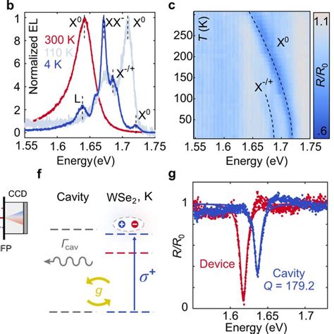 Excitonic Light Emission And Strong Coupling Regime A B Temperature