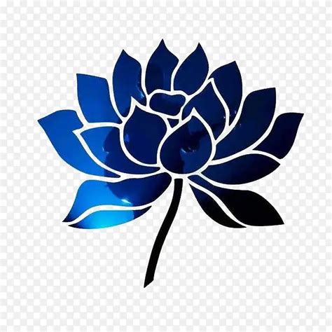亮片深蓝色蓝莲花png图片PNG图片素材下载 图片编号10744901 PNG素材网