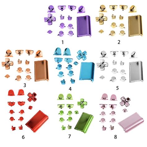 Replacement Chrome Plating Buttons And Touchpad For Ps4 Controller Red Fruugo Uk
