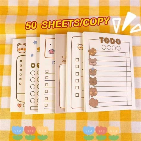 Jual Memo To Do List Memo Daily Planner Sticky Notes Shopee Indonesia