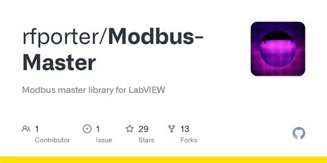 GitHub Rfporter Modbus Master Modbus Master Library For LabVIEW