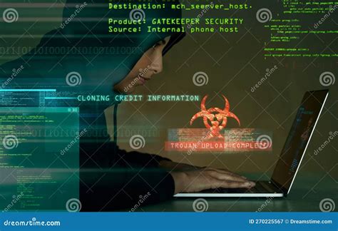 Hack Cyber Security And Female Hacker With Laptop Coding On Website