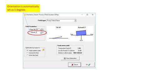 Different Azimuth In Near Shadings And Orientation Tabs How To Pvsyst Forum