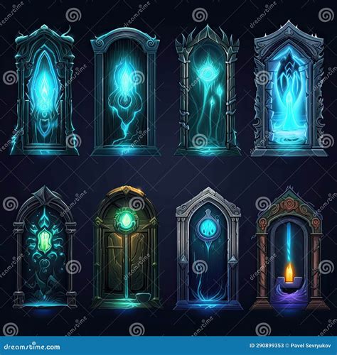 Fantasy Door Portal Game Ai Generated Stock Illustration Illustration Of Generated Light