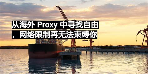 从海外 Proxy 中寻找自由，网络限制再无法束缚你 易路代理 海外住宅ip代理推荐，socks5动态及静态住宅ip购买首选