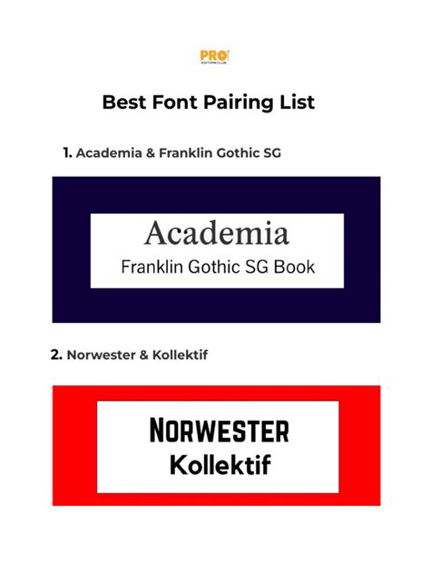 Font Pairing Pec Pdf