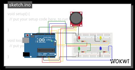 Joystick Wiring Wokwi ESP32 STM32 Arduino Simulator