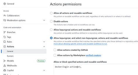 Github How To Restrict Actions That A User Can Use