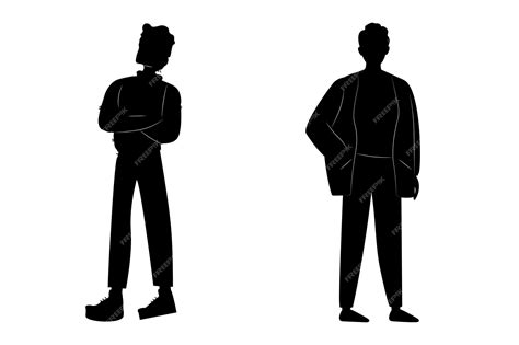 Premium Vector Human Silhouette 6