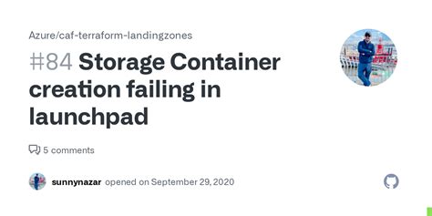 Storage Container Creation Failing In Launchpad Issue Azure Caf Terraform Landingzones