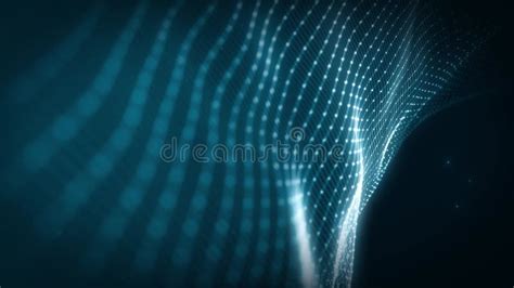 Abstract Network Mesh Waving Fx Background Loop Stock Footage Video Of Fractal Form 224547704