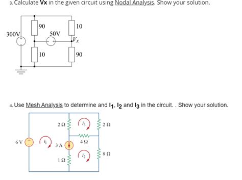 Solved 1 Calculate Vx In The Given Circuit Using 1 Nodal