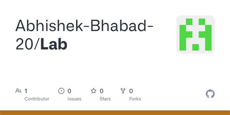 GitHub Abhishek Bhabad Lab