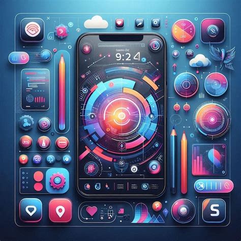 Generate A Futuristic And Sleek Design For A Mobile App Interface