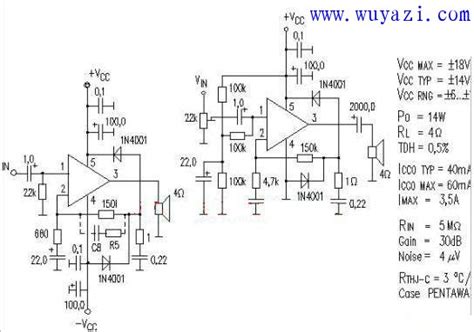 双tda2003管电路图 2只a2003放电路图 A2030a双电源电路图 第3页 大山谷图库