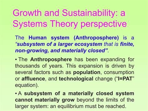 Growth In A Finite World Sustainability And The Exponential Function Ppt