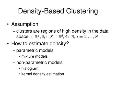 PPT DENCLUE Fast Clustering Based On Kernel Density Estimation PowerPoint Presentation
